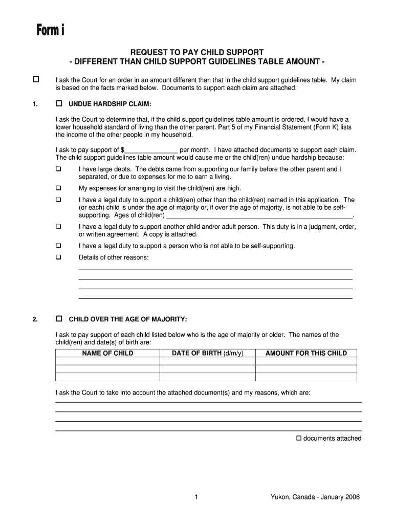 Fillable Online REQUEST TO PAY CHILD SUPPORT Fax Email Print - pdfFiller