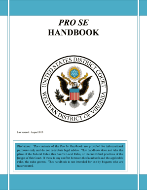 Fillable Online property-preservation PRO SE HANDBOOK Last revised ...