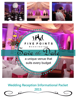 Fillable Online fivepointswashington Wedding Packet 201 - Five Points Washington ...