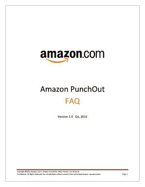 Fillable Online Amazon PunchOut Fax Email Print - pdfFiller