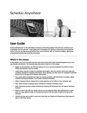 Fillable Online User Guide - Employee Scheduling Software - Fax Email ...