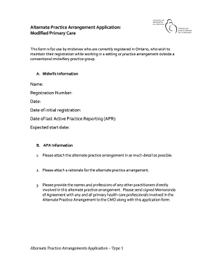Fillable Online APA application form - CMO Fax Email Print - pdfFiller