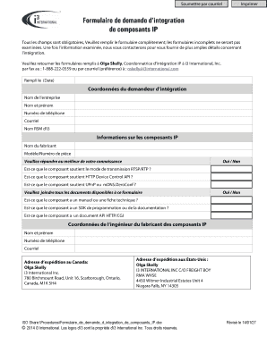 Fillable Online i IP Integration Request Form Fax Email Print - pdfFiller