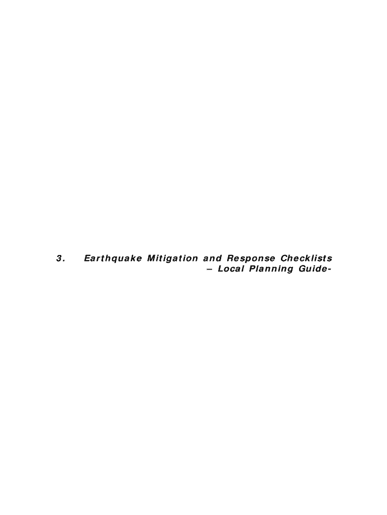 Fillable Online iskwiki upd edu Earthquake Mitigation and Response ...