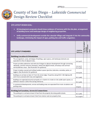 Fillable Online Commercial Design Review Checklist Fax Email Print ...