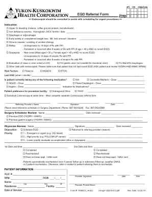 Fillable Online EGD Referral Form Fax Email Print - pdfFiller