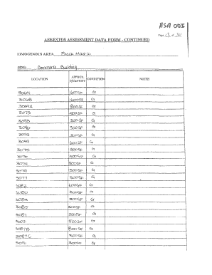 Fillable Online osc ASBESTOS ASSESSMENT DATA FORM - osc Fax Email Print ...