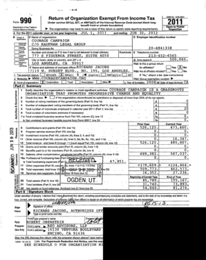 Fillable Online 4 Return of Organization Exempt From Income Tax Form ...