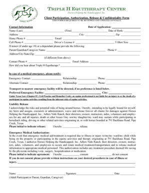 Fillable Online triple-h Client Forms - Triple H Equitherapy - triple-h ...