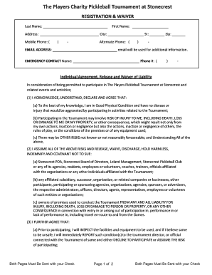 Fillable Online usapa Registration Form and Waiver - usapa Fax Email ...