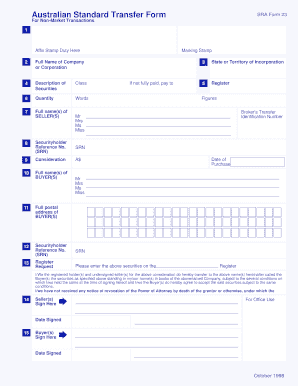 Off Market Transfer Form - Fill and Sign Printable Template Online