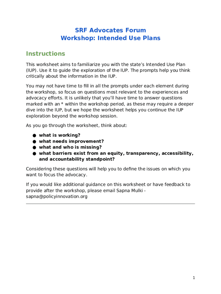 Clean Water State Revolving Fund (CWSRF) Training Series ... Doc Template | pdfFiller