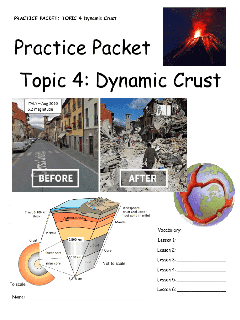 Fillable Online Earths Structure and Plate Tectonics (Dec 6th-January ...