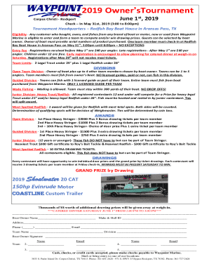 Fillable Online OCI Fishing for Warriors - Events in Aransas Pass Fax ...