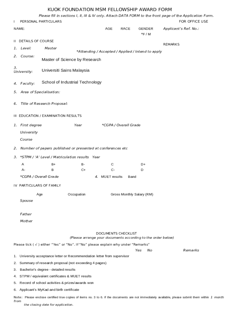 D. Changes in the FY 2024 Request for Applications - indtech usm Doc ...