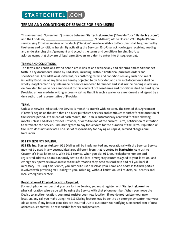 Fillable Online Phone User Agreement Fax Email Print - pdfFiller