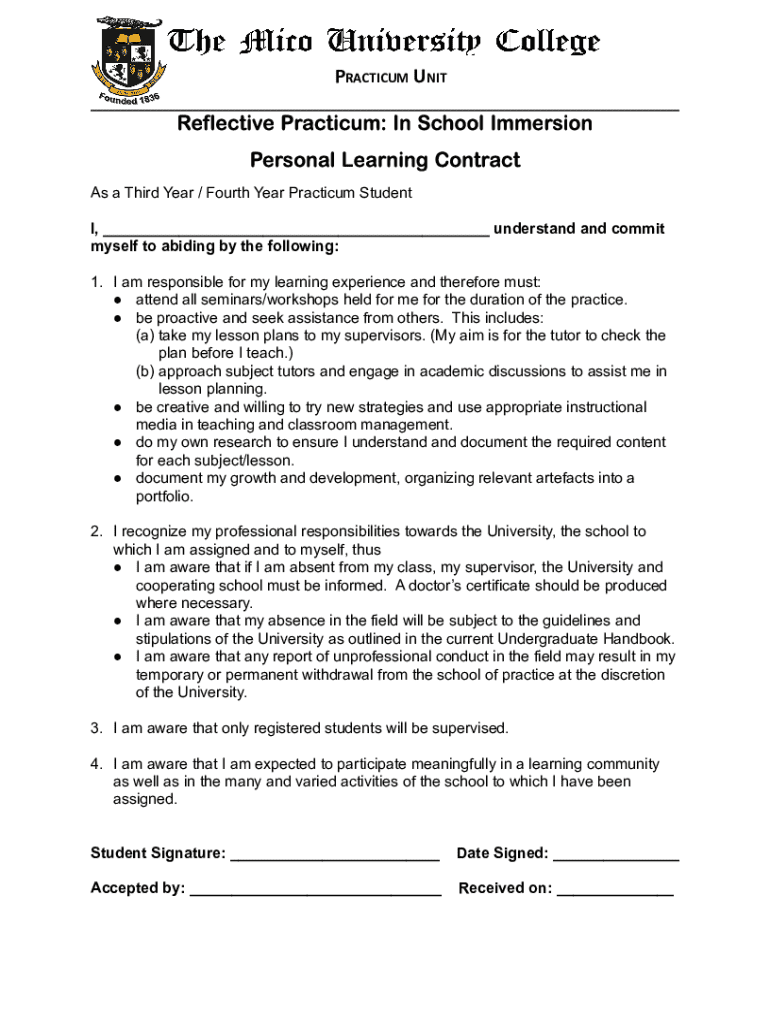Fillable Online THIS PRACTICUM TRAINING AGREEMENT made ... Fax Email ...