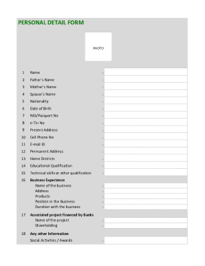 Fillable Online Project Profile Sample PDF/Doc Files for Download Fax ...