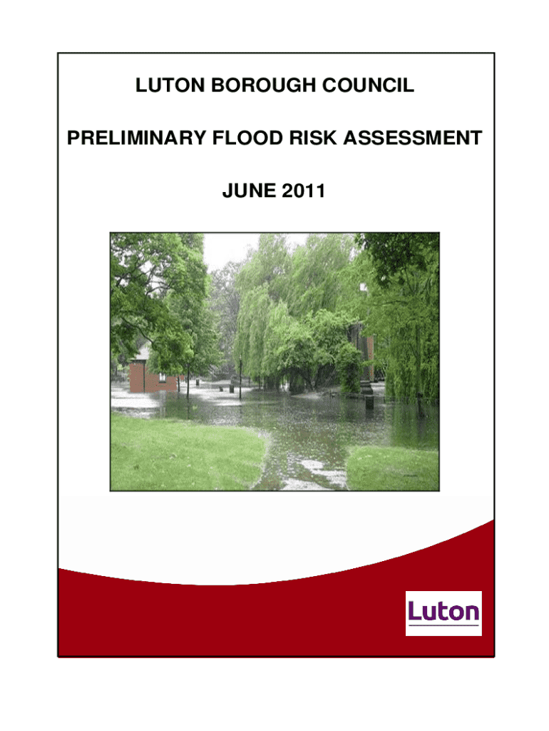 Fillable Online Luton's preliminary flood risk assessment Fax Email ...