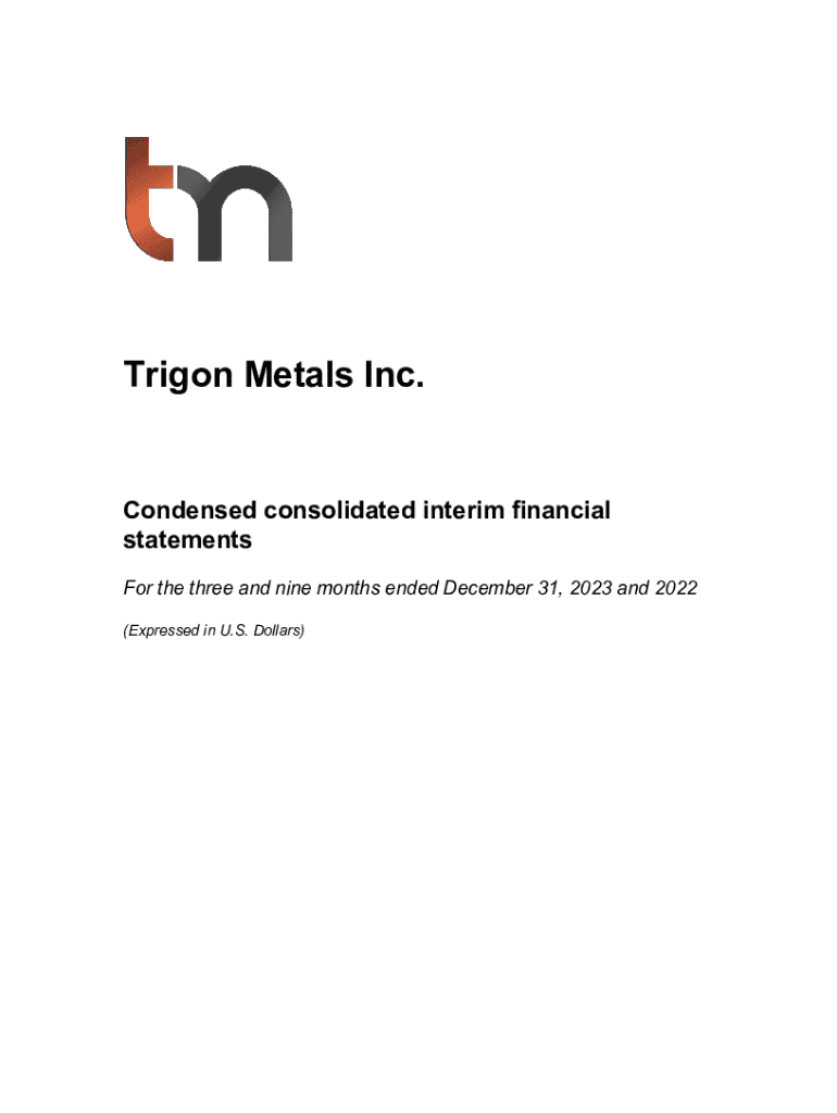 Fillable Online Trigon Metals Delivers Operational Insights and ...