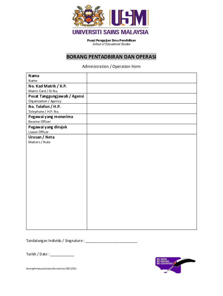 Fillable Online education usm School of Education USM - Universiti ...