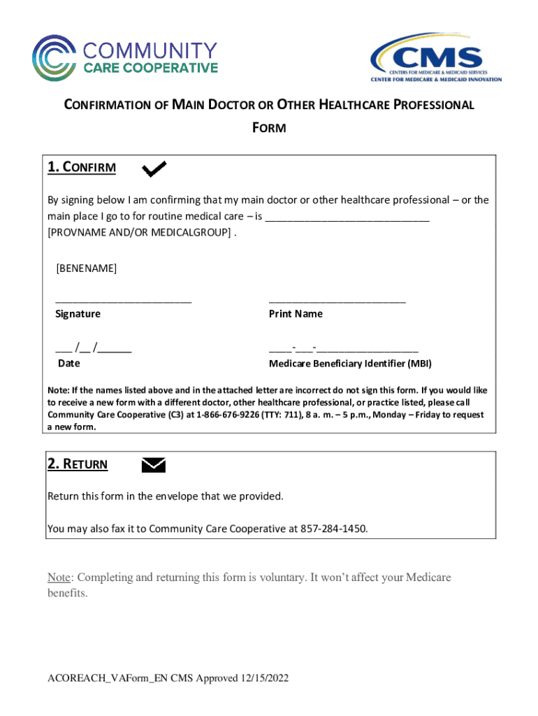 Fillable Online Medicare PCP alignment selection form Fax Email Print ...
