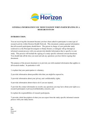 Fillable Online Study Introduction Letter Template For Participants Fax ...