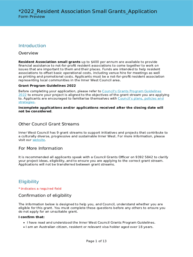 Fillable Online OES Small Grants Application Instruction Package Fax ...