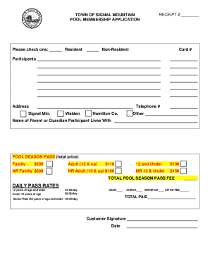 Fillable Online Pool Season Pass Form 2024.pdf Fax Email Print - pdfFiller