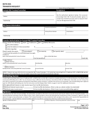 Fillable Online Roth IRA Transfer/Conversion Form Fax Email Print ...