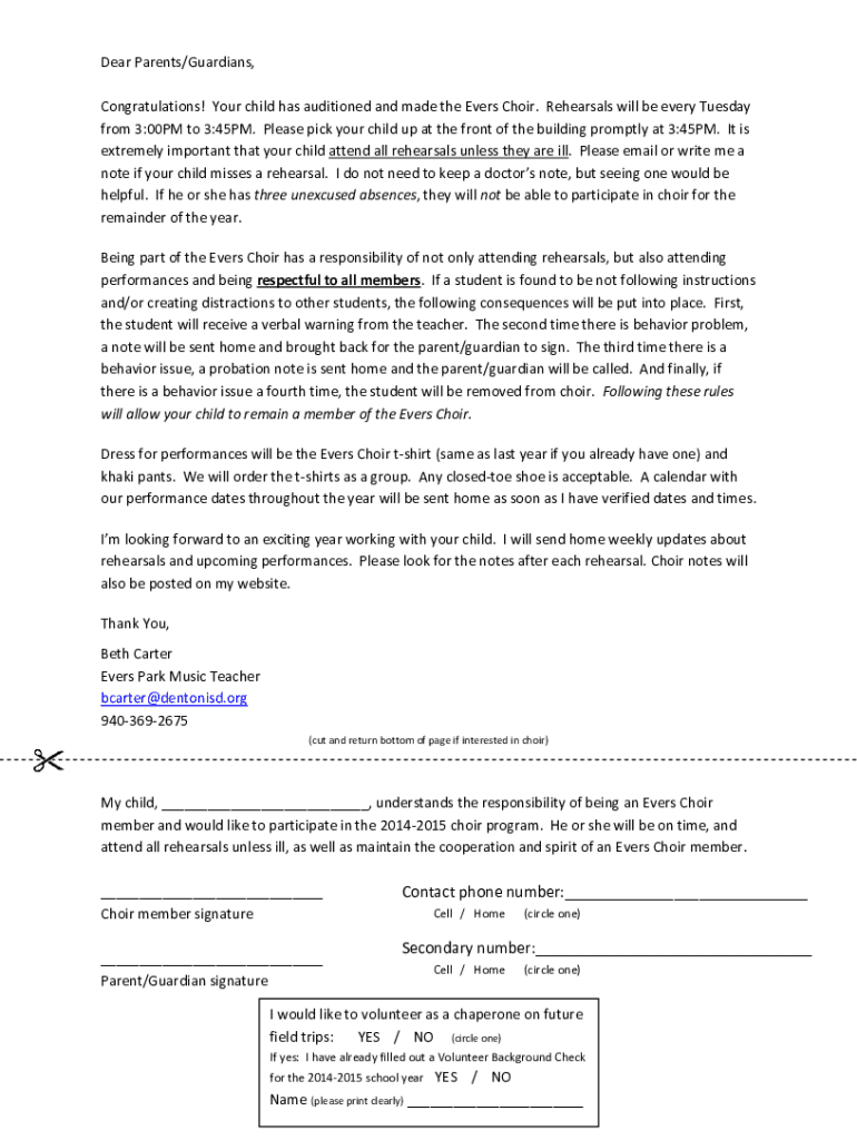 Fillable Online Dear 6th grade parent, Congratulations! Your child has ...