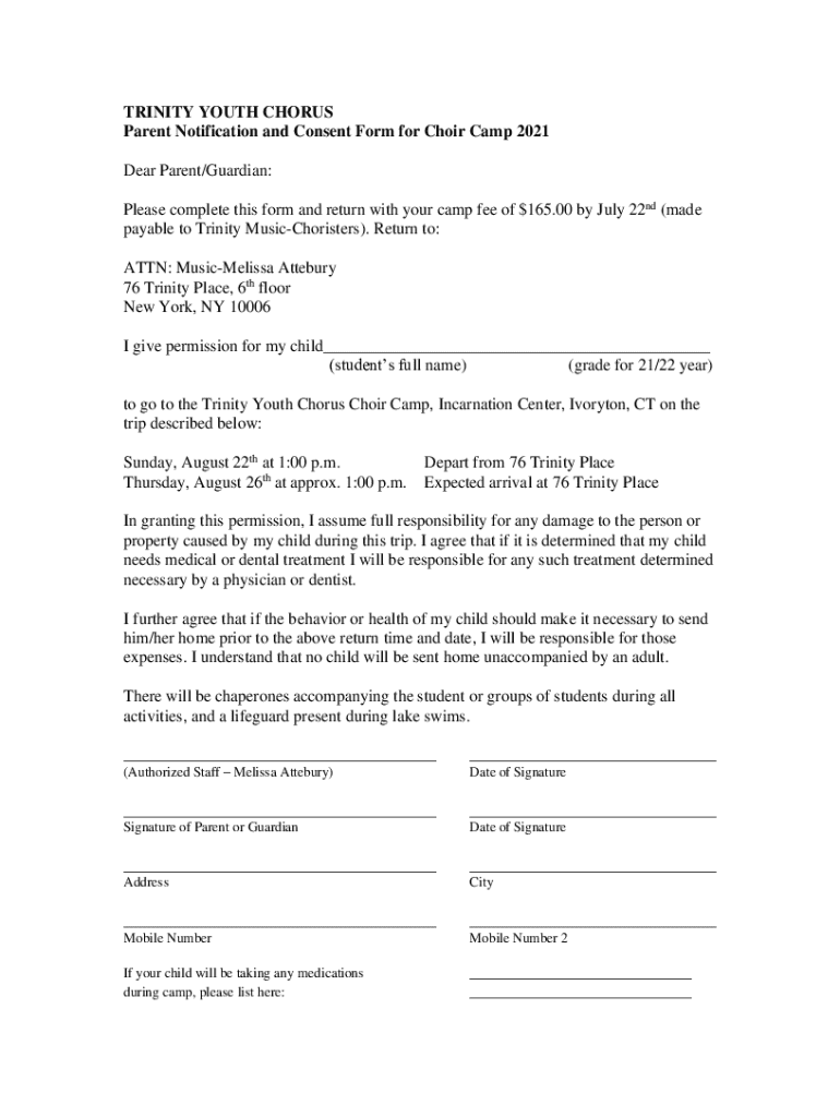 Fillable Online Choral Music Registration Form Fax Email Print - pdfFiller