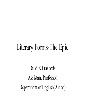 Fillable Online Literary Forms-The Epic Fax Email Print - pdfFiller