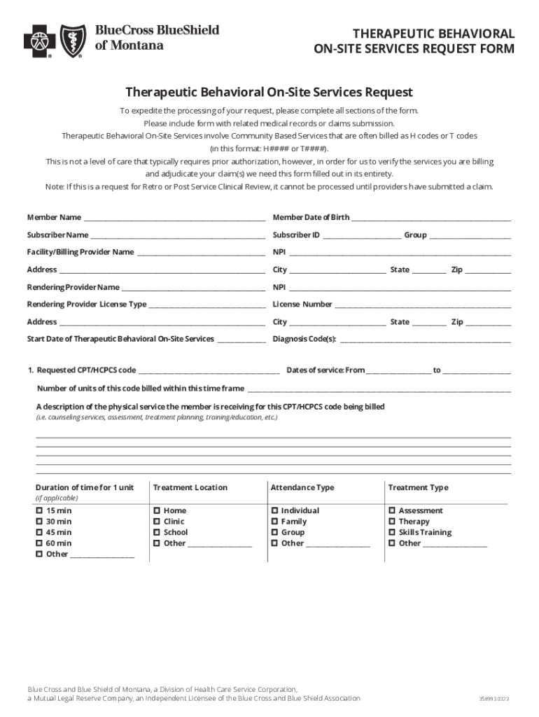 Fillable Online Outpatient Behavioral Network Exception Request Form Fax Email Print - pdfFiller