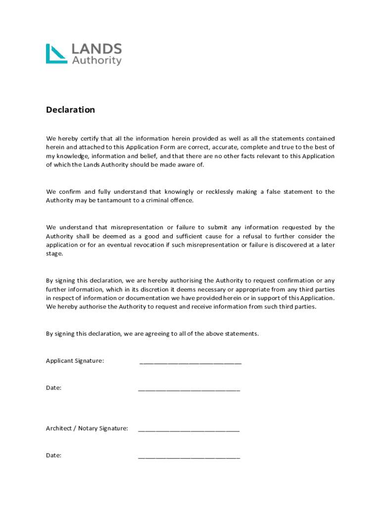 Fillable Online posts-285-5-form-of-declaration.pdf Fax Email Print ...
