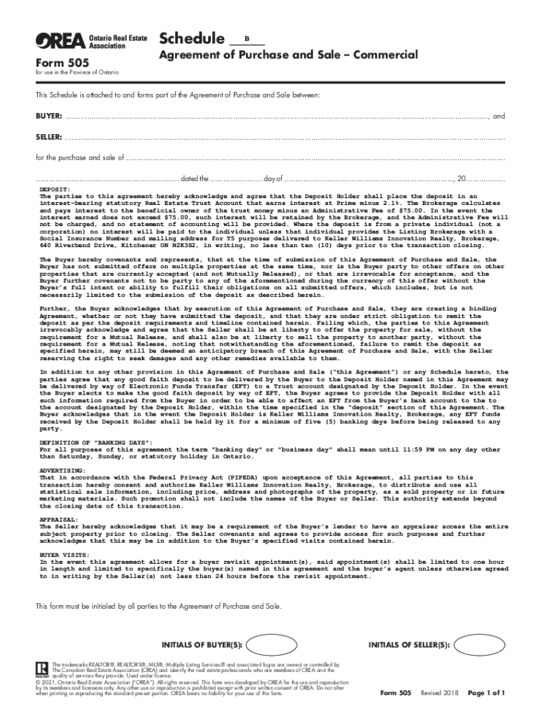 Fillable Online Agreement of Purchase and Sale (Power of Sale of ... - Westlaw Fax Email Print ...