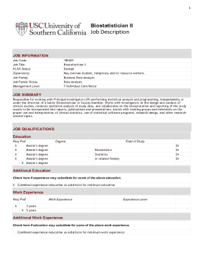Fillable Online Data Analyst - Job Catalog - Penn State Fax Email Print ...