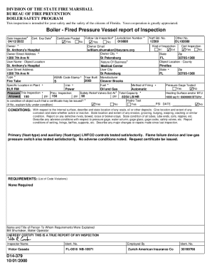 Fillable Online First Inspection Report Form Fax Email Print - pdfFiller