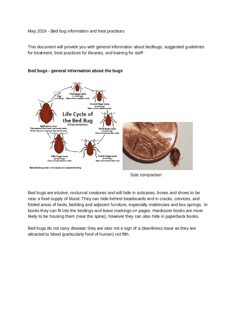BED BUGS: Guidelines for Best Practices in Prevention ... - kslibexpress mykansaslibrary Doc ...