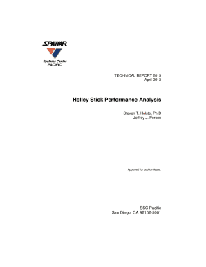 Fillable Online Holley Stick Performance Analysis Fax Email Print ...