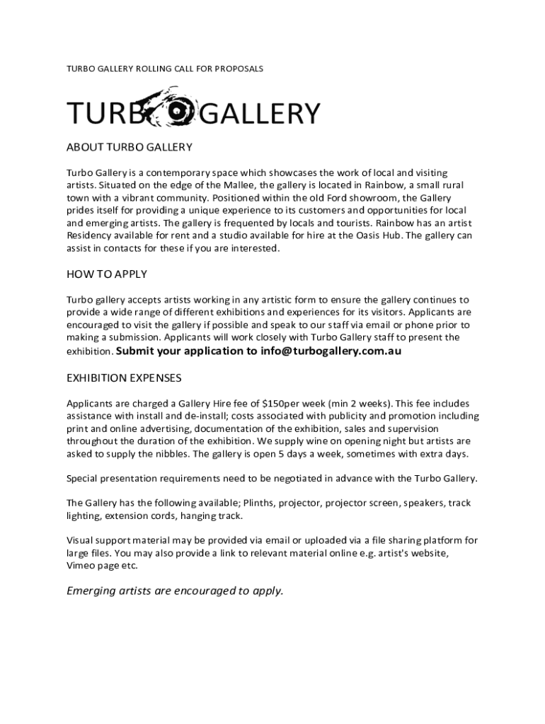 Fillable Online Turbo Gallery: Rainbow Victoria Turbo Art Gallery, Art ...