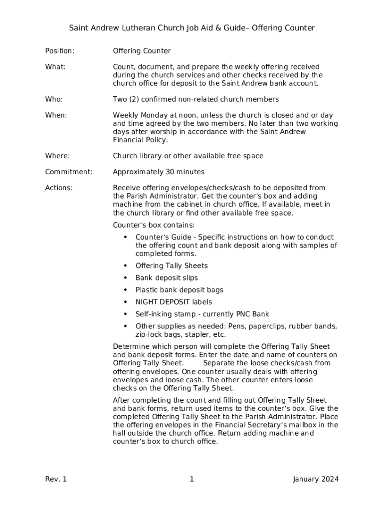 Parish and School Internal Control Self-Assessment Questionnaire Doc ...