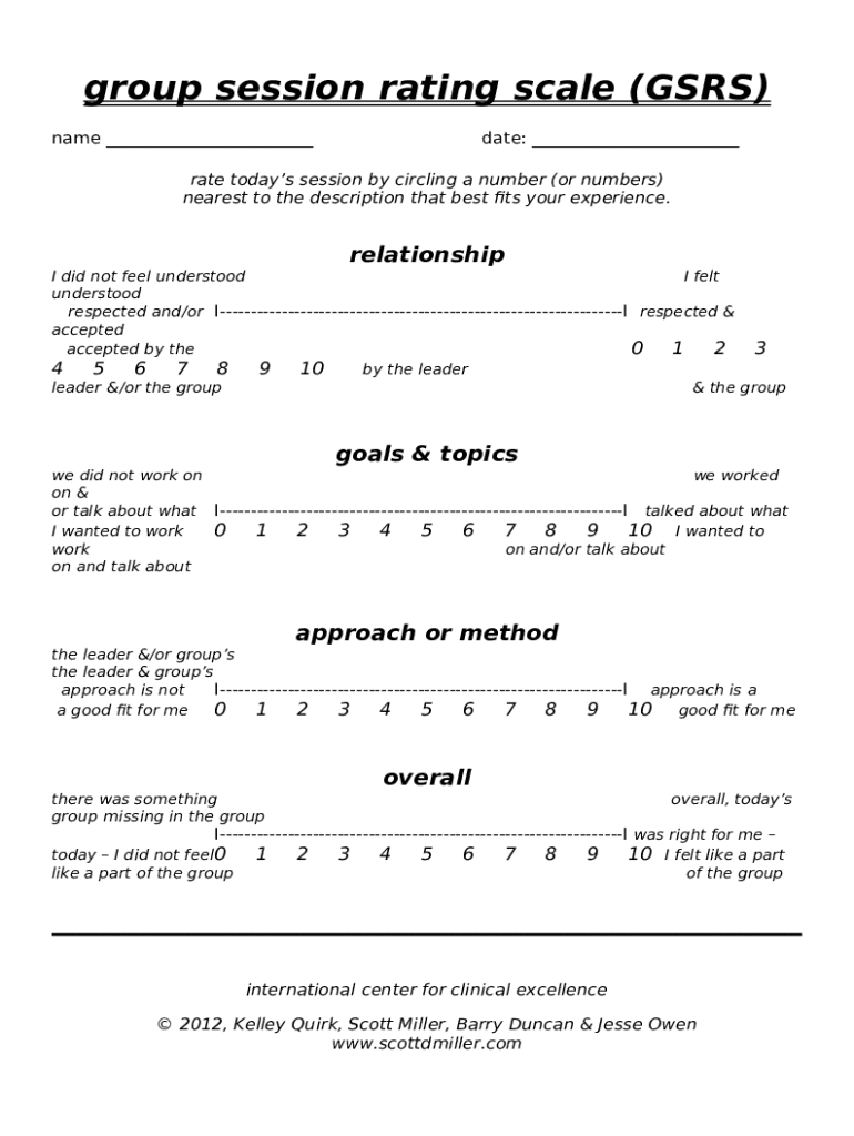 Copy of SRS session rating scale papers - 1. Licensee Doc Template ...