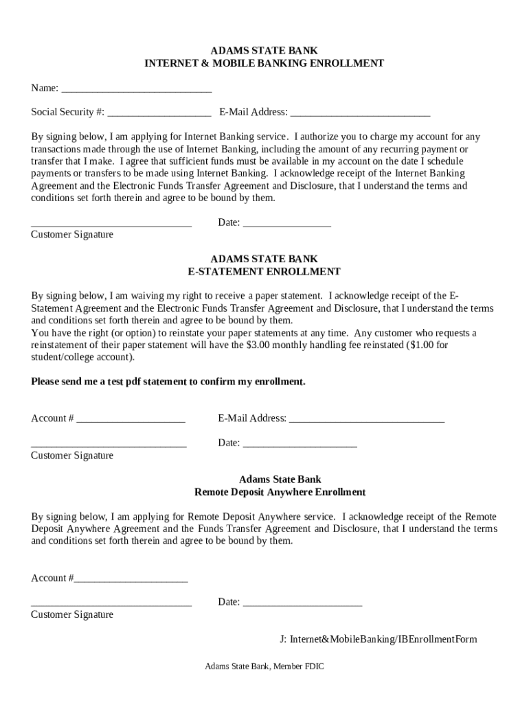 internet banking agreement and disclosure agreement Doc Template ...