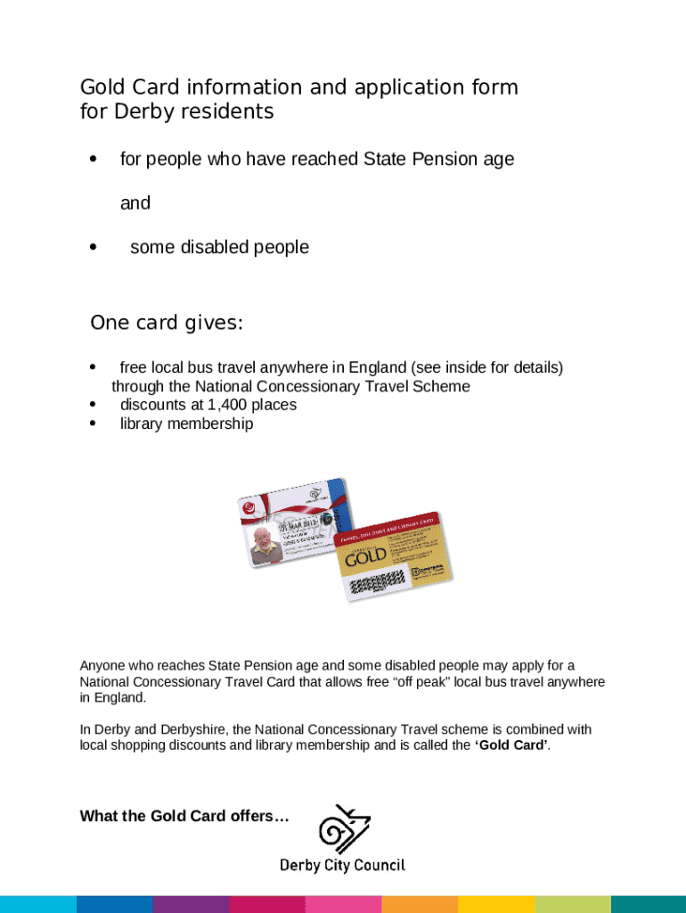 Gold Card new application Doc Template | pdfFiller