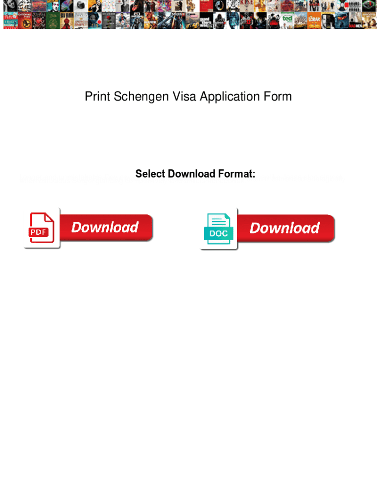 Fillable Online Print Schengen Visa Application Form. Print Schengen Visa Application Form renal ...