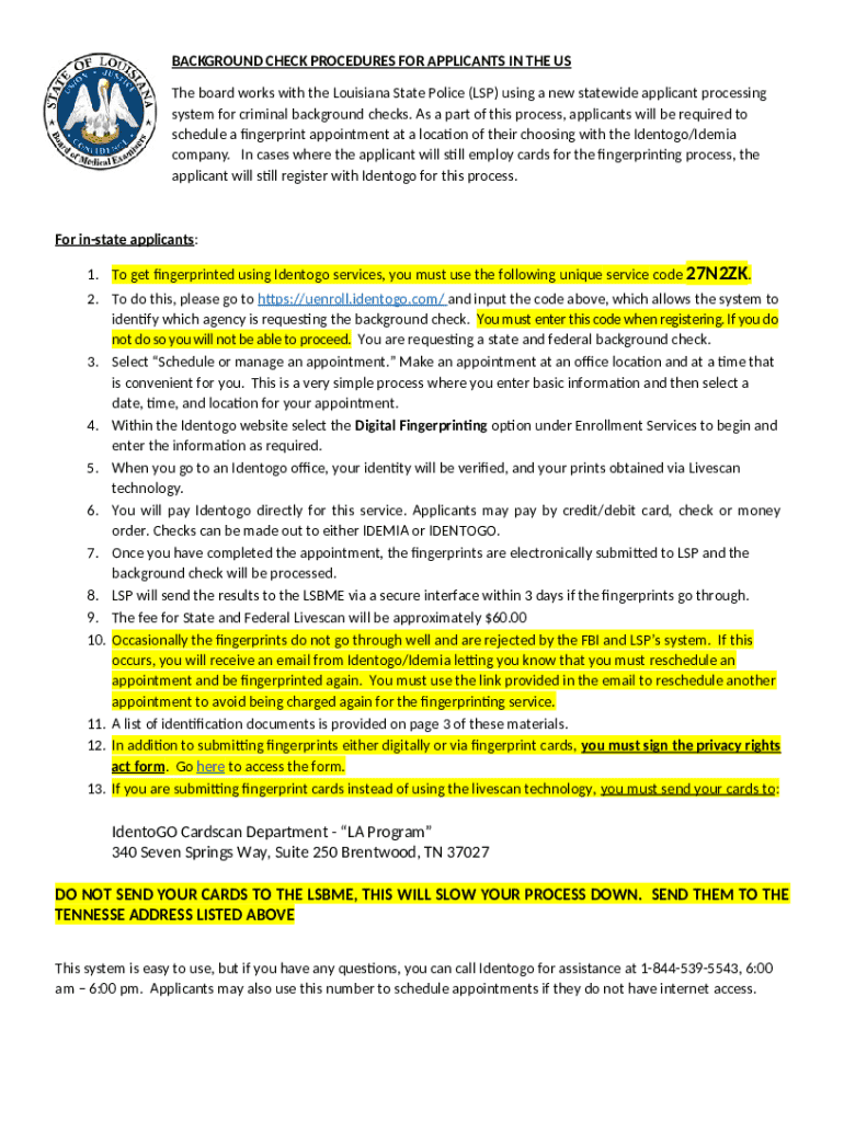 Louisiana State Police (LSP) is progressing towards ... Doc Template ...