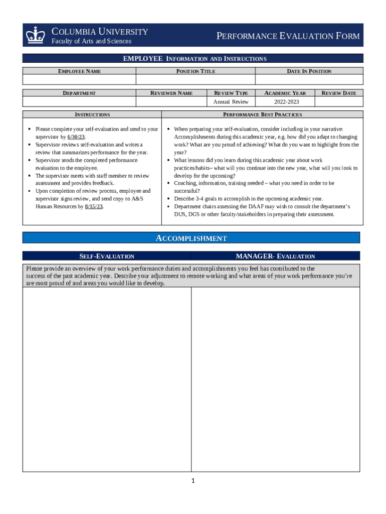 AS Perance Evaluation FY2023 - Revised.docx Doc Template | pdfFiller