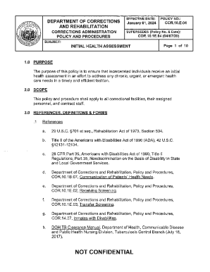 Fillable Online Initial Classification and Facility Assignment of Jail ...