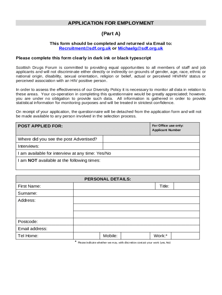 How Fillout Uses s to Recruit and Process Job ... - sdf org Doc Template | pdfFiller